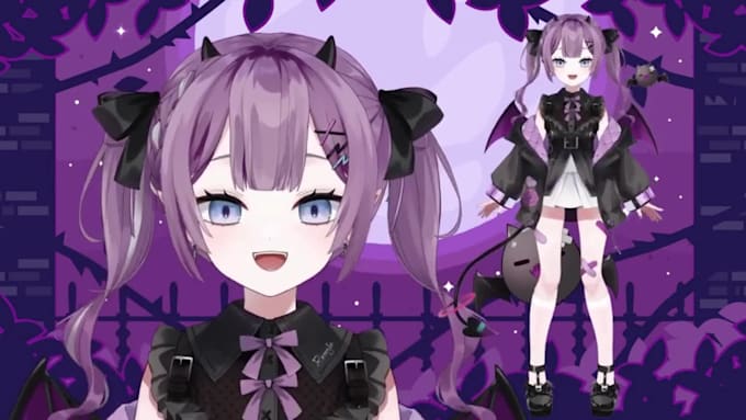 Design and rig 2d vtuber model, 2d vtuber, vtuber commission, vtuber ...