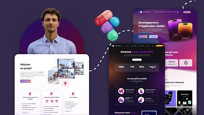 Design web ui ux and mobile app using figma by Quentin_forest | Fiverr