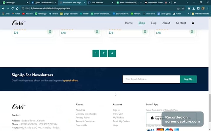 Create website with html css and javascript by Zainfaisal339 | Fiverr