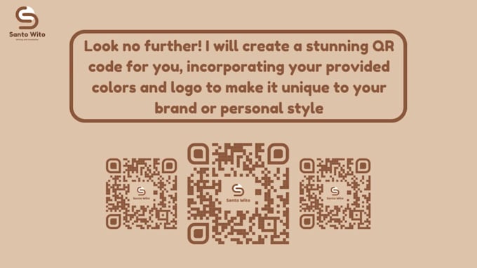 Creat a static qr code with your custom logo by Santo_wito | Fiverr