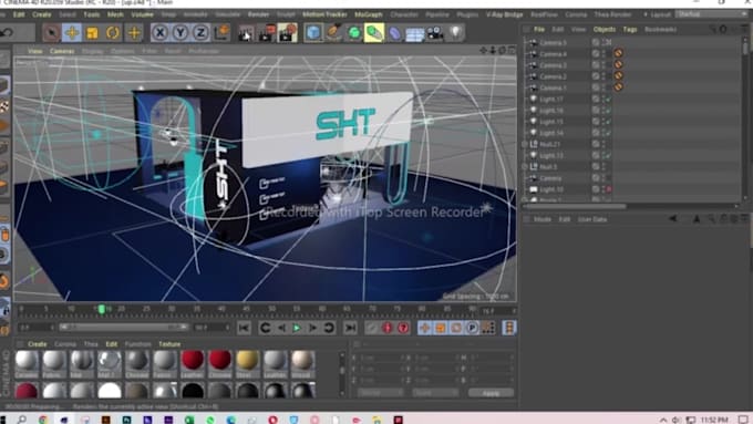 Design 3d trade show, exhibition booth, backdrop x banner by ...