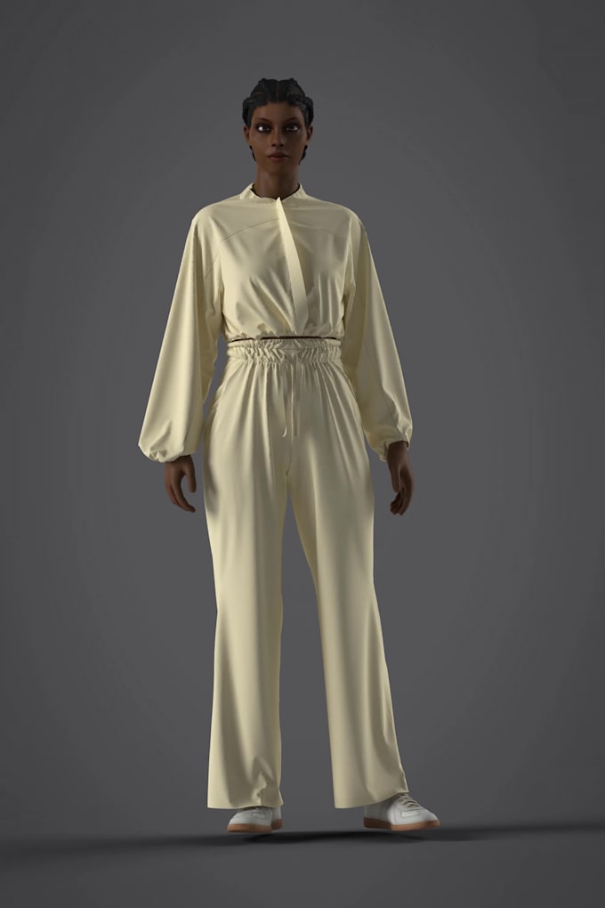 Create realistic fashion 3d renders and simulations in clo 3d by Maria ...