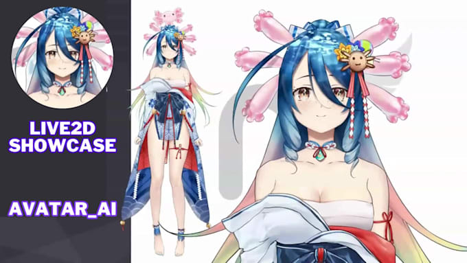 Create live2d vtuber design, 2d vtuber model, live2d rigging for vtube studio by Avatar_ai | Fiverr