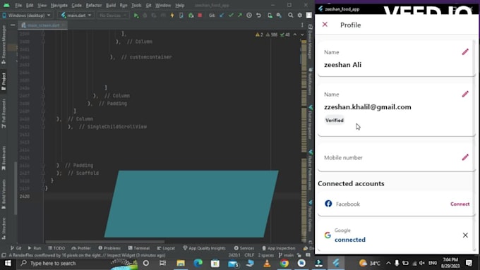 Develop a hybrid mobile app using flutter with firebase by Engr_zeeshan_15 | Fiverr