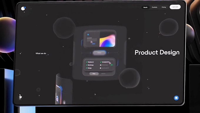 3d animated interactive parallax website webflow website figma to ...