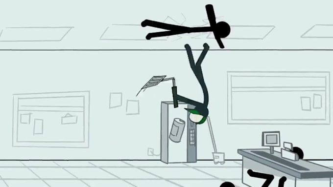 Create 2d stickman animation, stick figure animation 2d animation, 2d ...