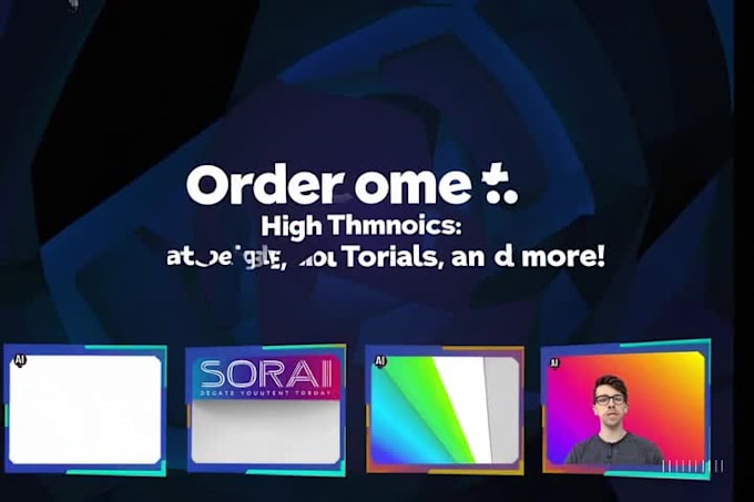 Create eye catching youtube thumbnails with ai by Olapall | Fiverr