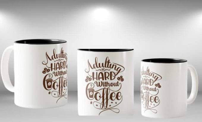Create professional a custom coffee mug design by Taharzerbani | Fiverr