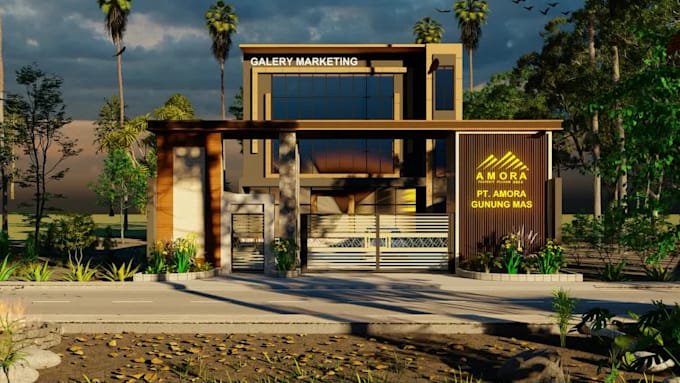 Create realistic exterior 3d animation and walkthrough by Danieldrafter ...
