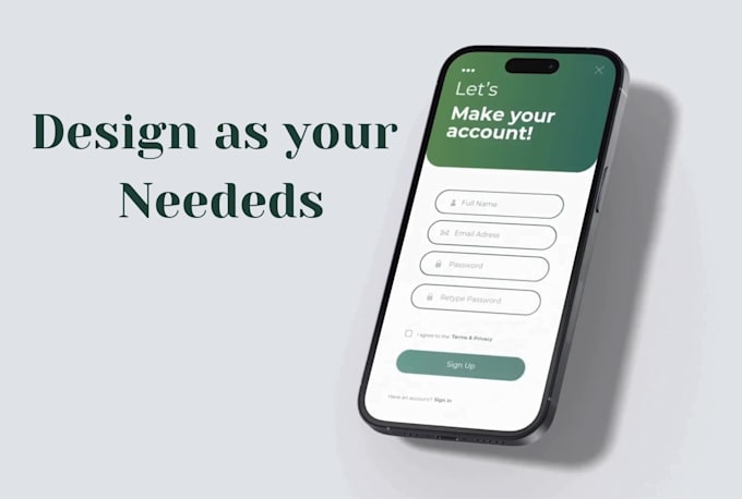 Create minimalis ui ux design for application by Pilux_ | Fiverr