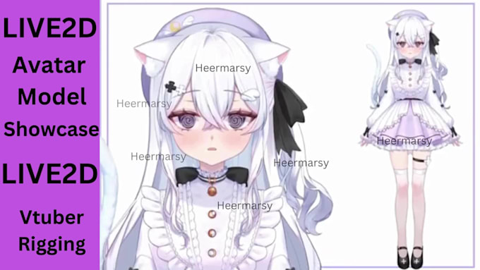 Do draw live2d avatar design 2d vtuber commission streaming avatar 3d ...