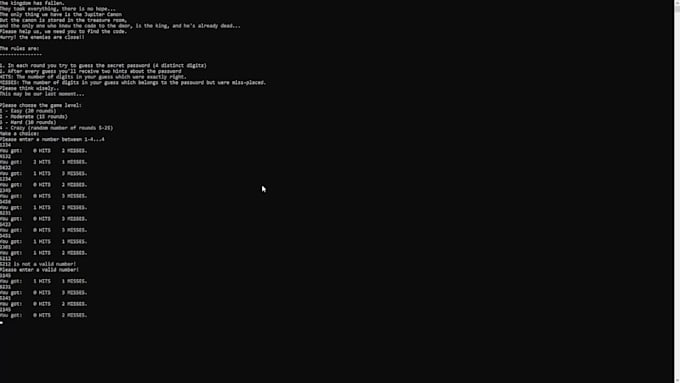 Make a basic cmd game in c like tictactoe and hangman by Liquifyy | Fiverr