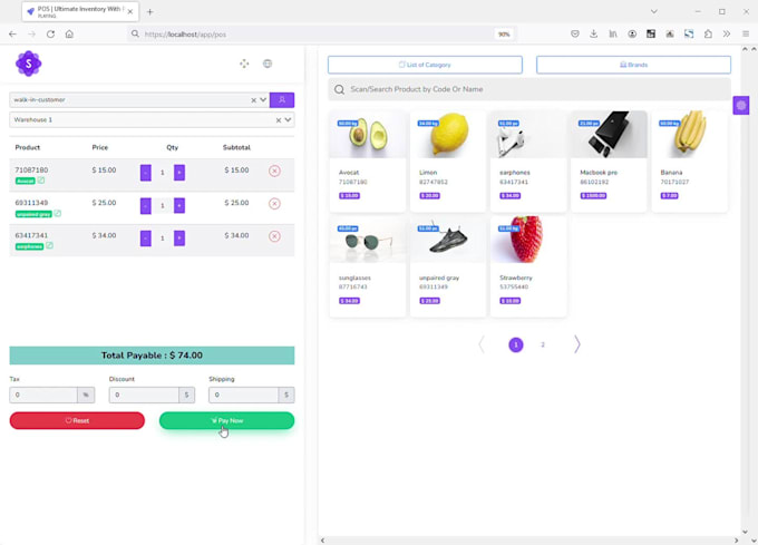 Develop point of sales pos with inventory management and hrm by ...