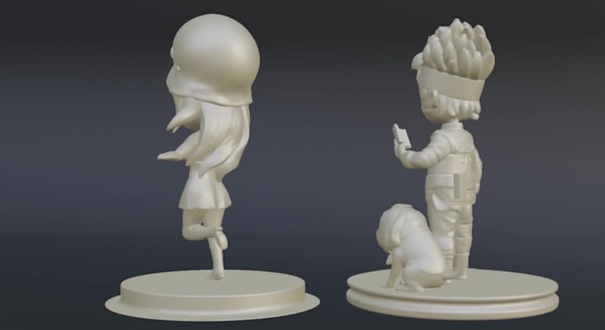 Do design 3d chibi character for 3d print by Aryaaenbe | Fiverr