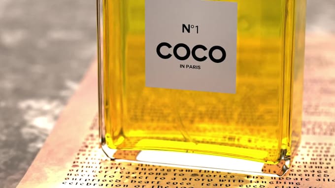 Render realistic 3d bottle design, 3d perfume animation, 3d bottle ...