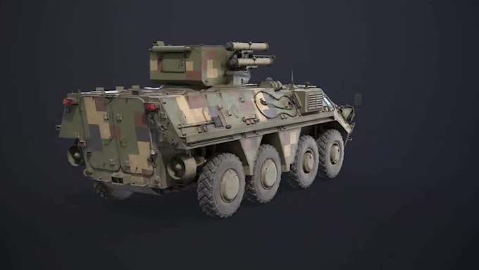 3d scifi tank model hard surface spaceship vehicle 3d armor war tank game assets by Lea_jamon ...