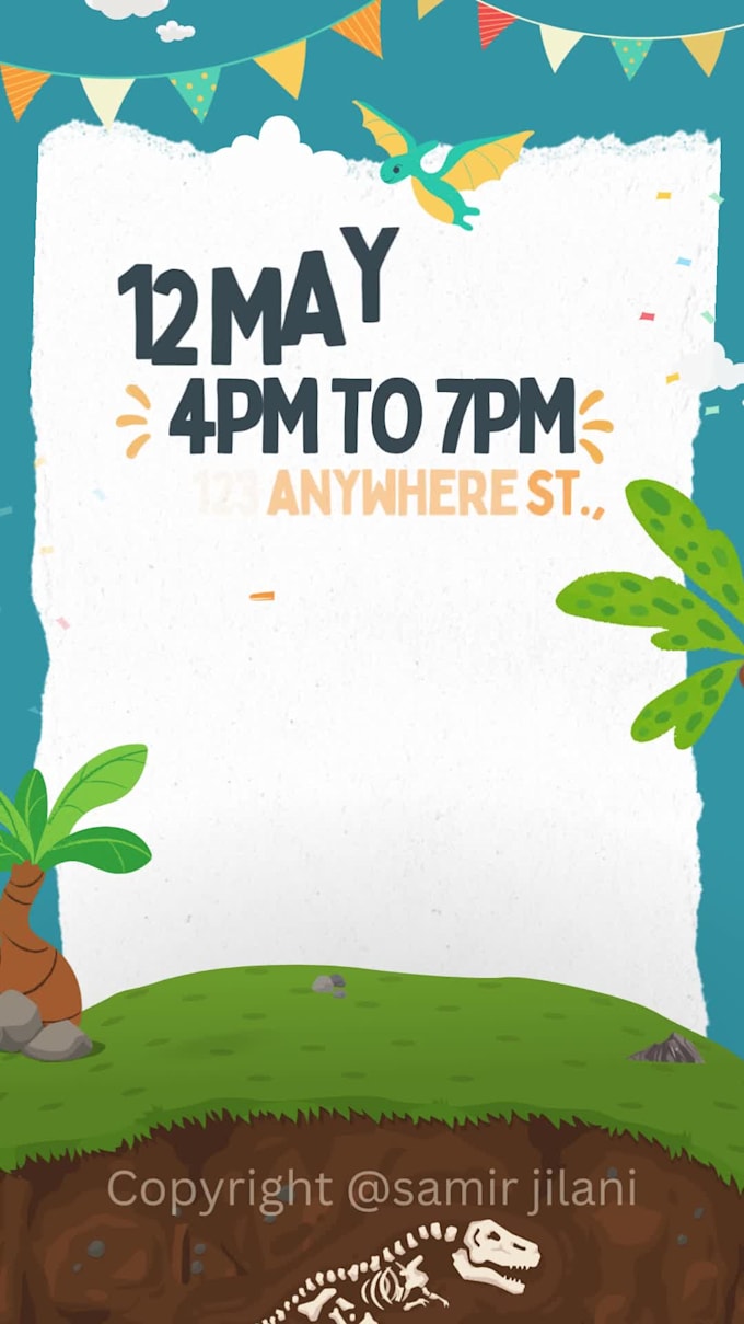 Make birthday invitation card by Samirjeelani | Fiverr
