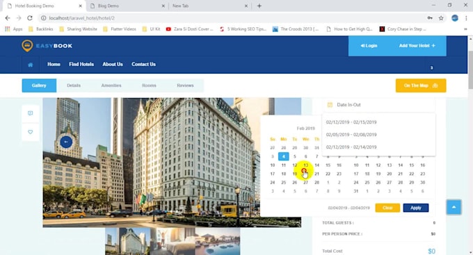 Build website for hotel booking in laravel by Dwarkesh1991 | Fiverr
