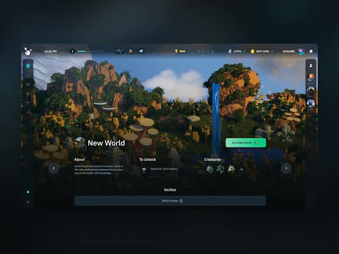 Develop a metaverse game, metaverse environment like upland by ...