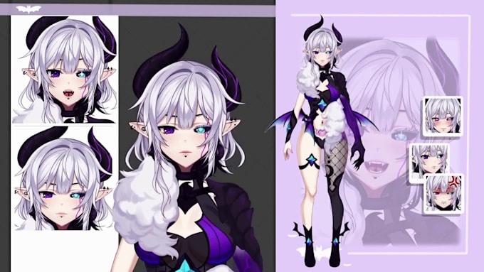 Draw and rig live2d model, 2d vtuber model, live2d rigging, anime ...