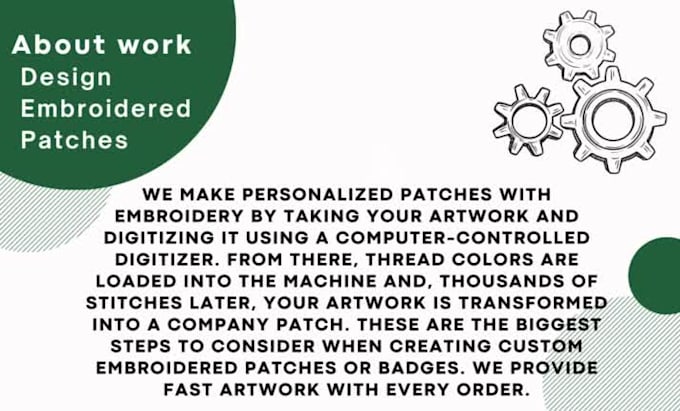 Make custom embroidered patches designed digitized and shipped by Haiderabbas271 | Fiverr