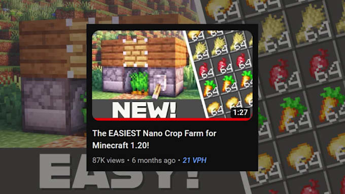 Create professional minecraft youtube thumbnails with a high ctr by Cubix_creations | Fiverr