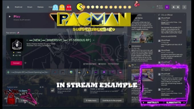 Create custom name and social overlays for your streaming platform by ...