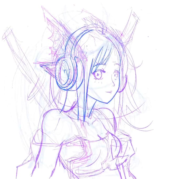 Draw anime character fan art, oc for you by Marchento | Fiverr