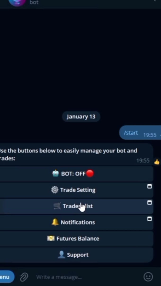 Create an advanced telegram bot for copy trading on major exchanges by Akobirrustamov | Fiverr