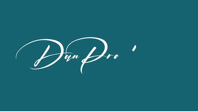 Animate your handwritten signature style logo by Danprodesign | Fiverr