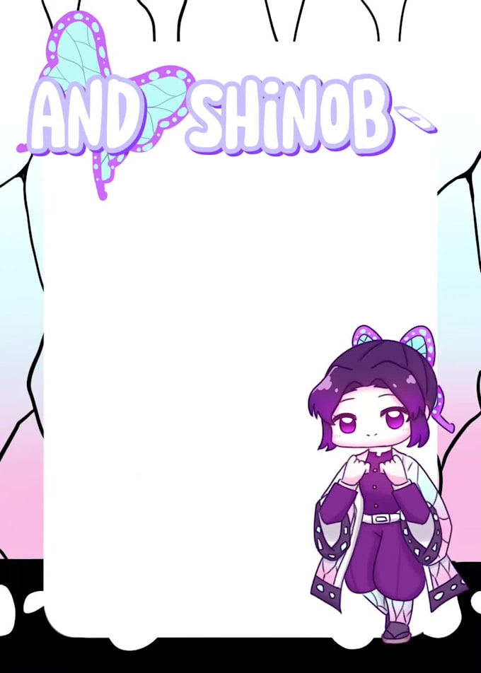 Make you a customizable demon slayer greeting card by Sumisketch | Fiverr