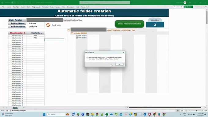 Automate folders and subfolders creation by Dvvudaykiran | Fiverr