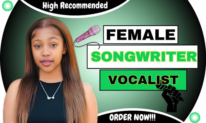Be your pro female singer songwriter for your song, female rapper, edm ...