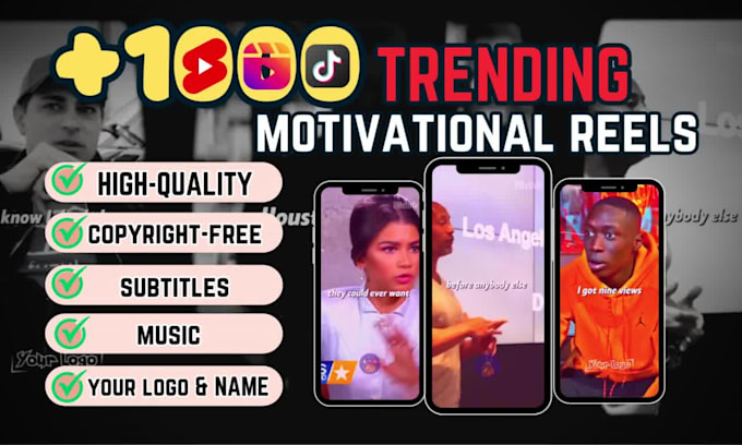 Create bulk viral motivational youtube shorts by Rehanshakir | Fiverr