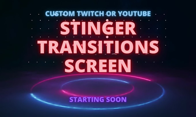 Make custom stinger transitions for twitch and youtube by Kumodyad | Fiverr