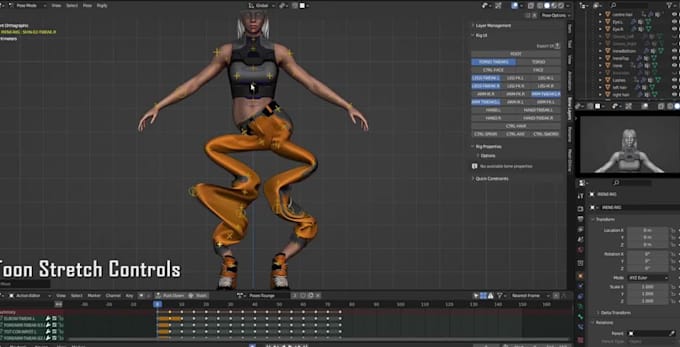 Ue5 rig,control rig, auto rig pro,blendshapes, weight paint,ik fk,robot ...