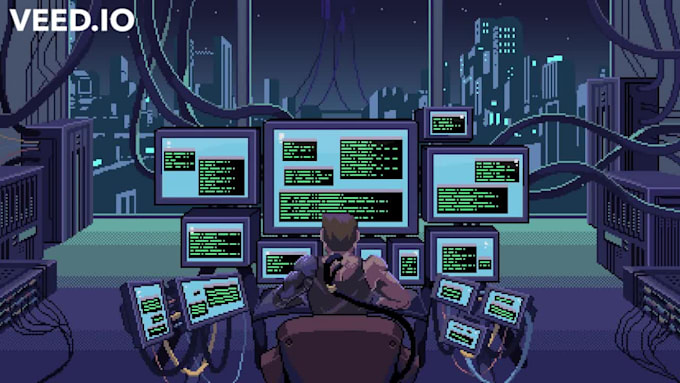 Create a retro cyberpunk pixel art for you by Calvin_art | Fiverr