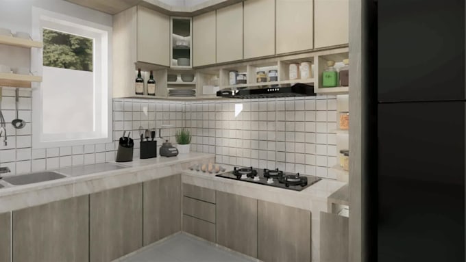 Create a 3d model and rendering architecture project by Rusydiarch | Fiverr