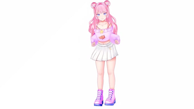 Create mmd model, mmd pv, vrchat avatar, mmd video, live2d, chibidi ...