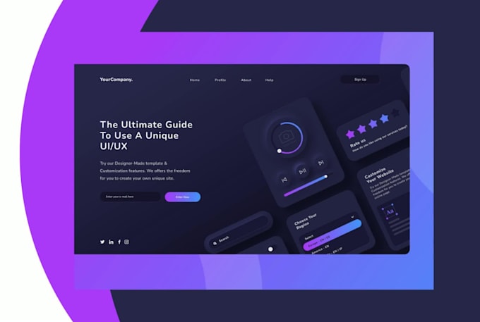 Create a clean figma website, ui website and wireframe design by Uiux ...