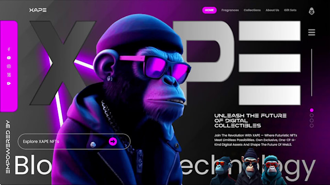 Design futuristic gaming websites rpg, fps, esports, sport bet, web3 ...