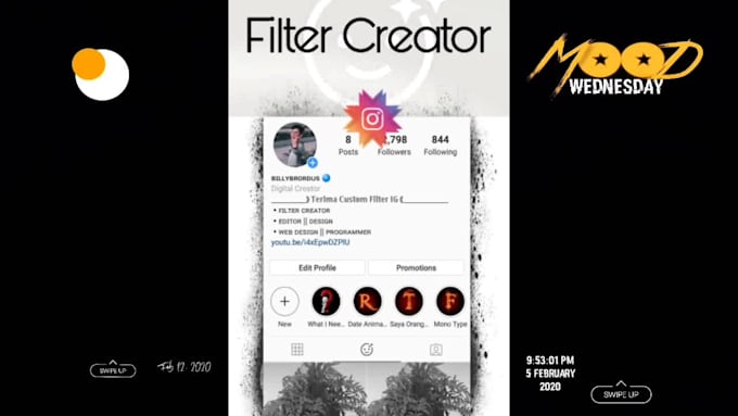 Creat animation filters instagram by Billybrordus | Fiverr