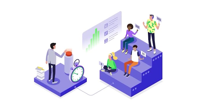 Create a 2d isometric animation video by Daffymill | Fiverr