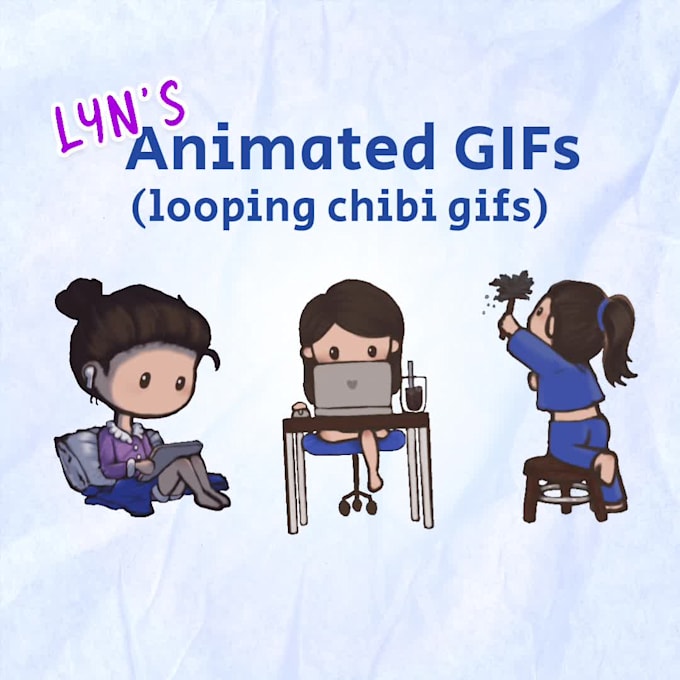 Make a chibi animated gif for commercial or personal use by Lyndrws ...
