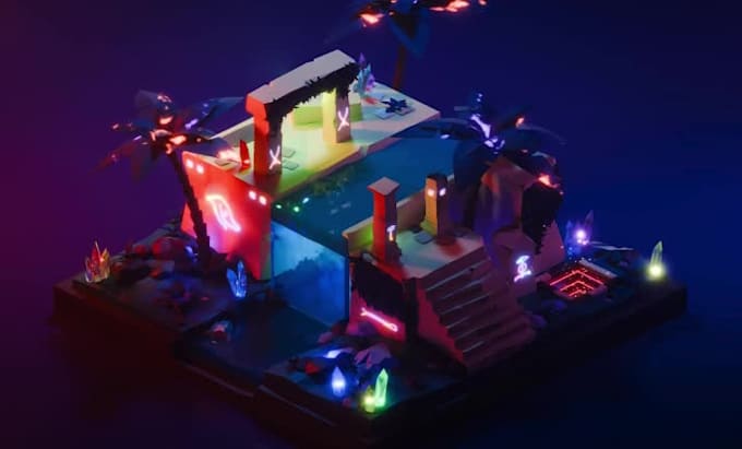 Lowpoly environment roblox map dnd map rpg game assets props fantasy ...