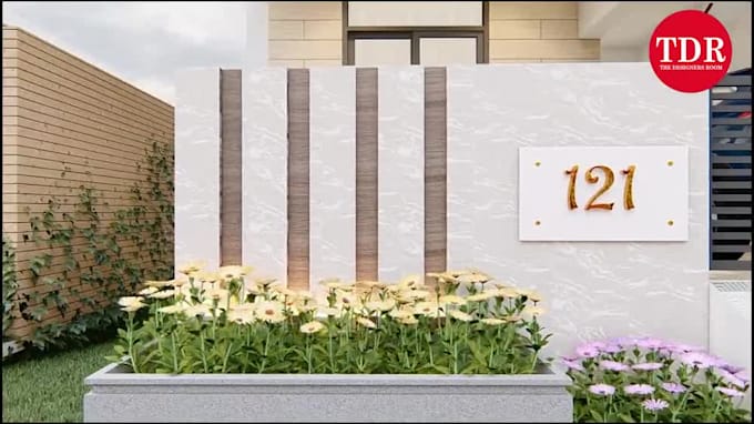 Render 3d architectural house exterior, front elevation, and facade ...