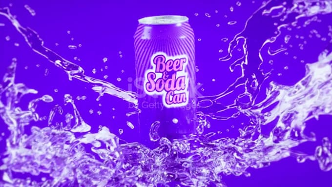 Design 3d beverage animation 3d soda can model drink animation motion ...