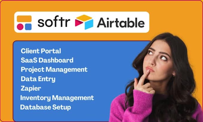 Build custom airtable databases client portals automated softr web apps zapier by Hannnaax | Fiverr