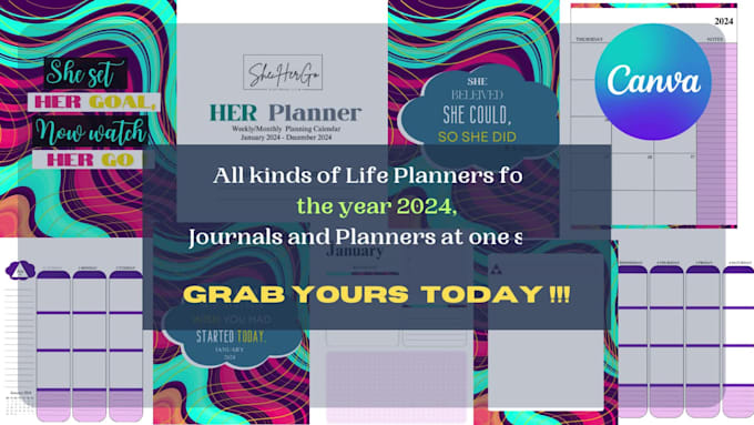 Create a life planner for the year 2025 by Sriya_creations | Fiverr