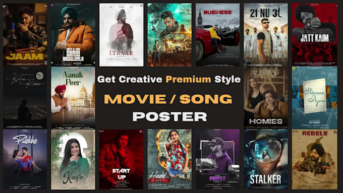 Be your graphic designer, song poster, film or movie poster, artwork ...